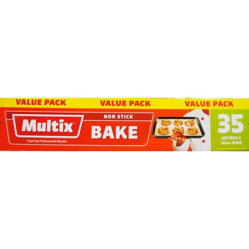 MULTIX BAKE NON STICK BAKING PAPER 35m x 30cm WIDE - TheMarketRun.com.au